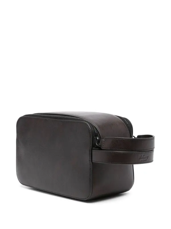 Mulberry Double-zip Leather Wash Bag