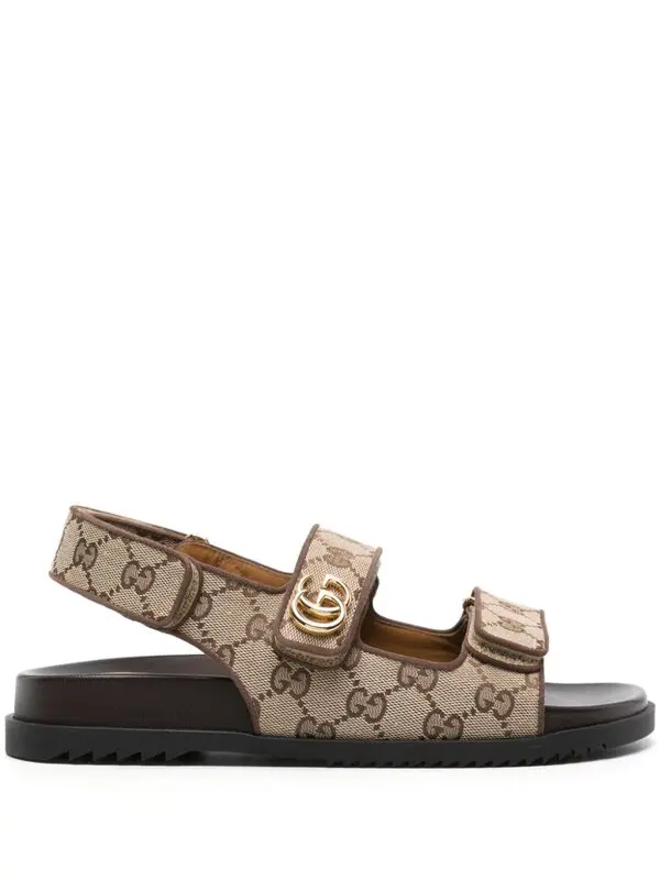 Gucci Gg Supreme Canvas Sandals