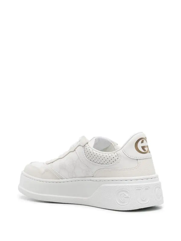 Gucci Gg Supreme Leather Sneakers - White