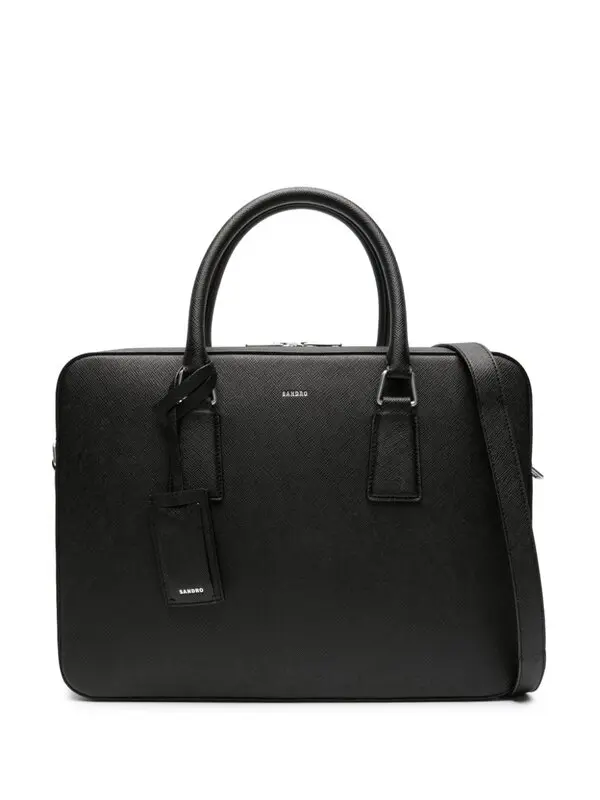 Sandro Logo-print Briefcase - Black