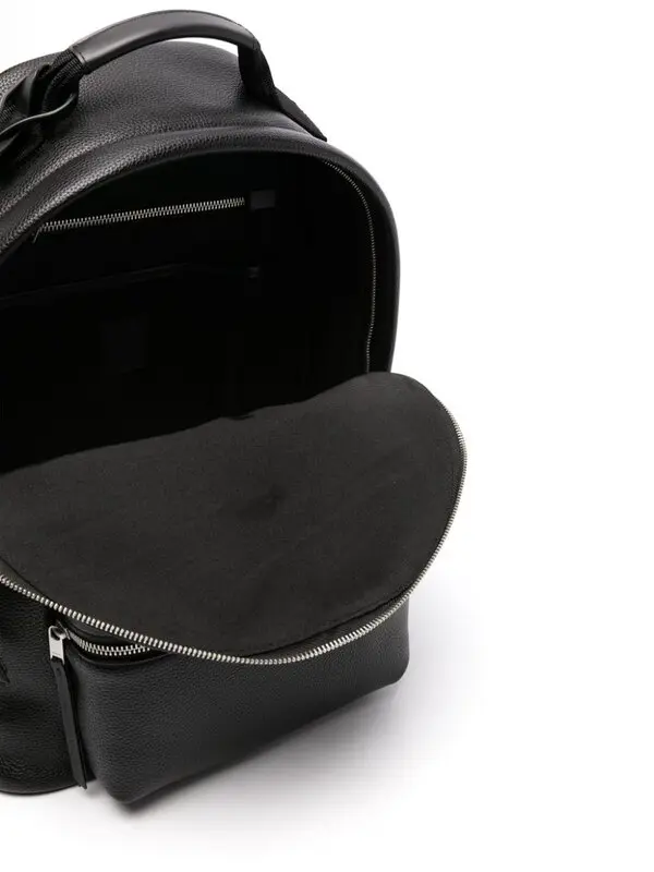 Sandro Coated Canvas Backpack - Black
