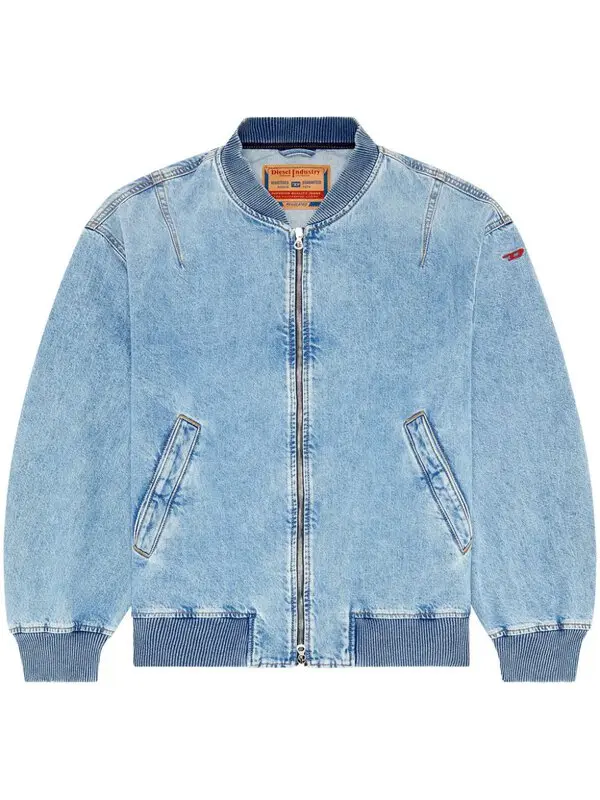 DIESEL® D-vinz Denim Bomber Jacket