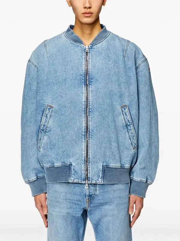 DIESEL® D-vinz Denim Bomber Jacket