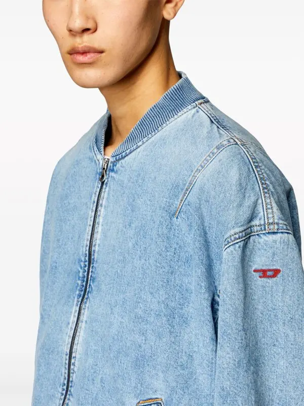 DIESEL® D-vinz Denim Bomber Jacket