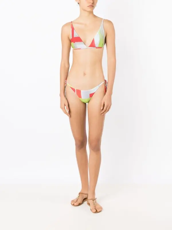 LENNY NIEMEYER Canvas Side-tie Bikini Bottom