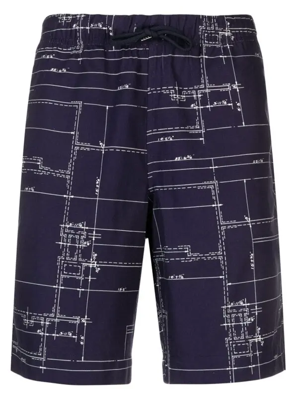 Paul Smith Graphic-print Cotton Shorts