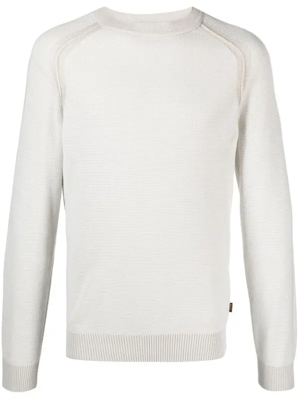 BOSS Crew-neck Cotton Blend Jumper