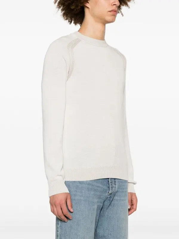 BOSS Crew-neck Cotton Blend Jumper