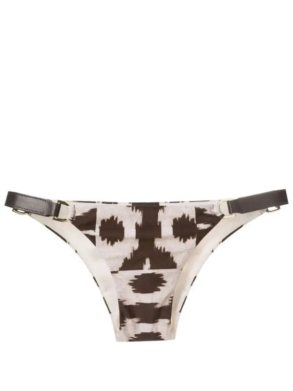 LENNY NIEMEYER Puglia Strap-detailing Bikini Bottom - Brown
