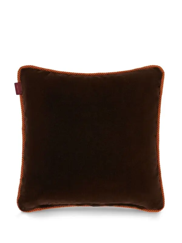 Etro Pegaso-embroidered Velvet Cushion