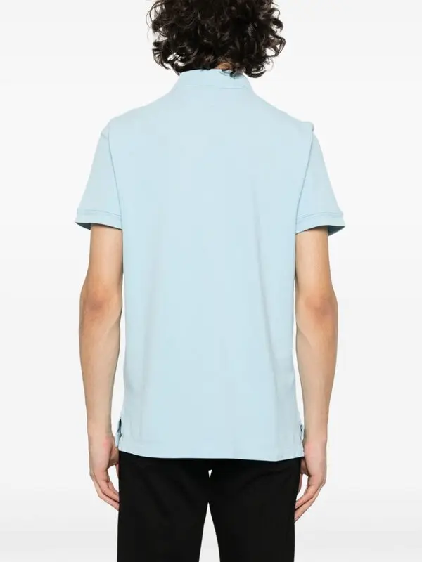 TOM FORD Cotton Piqué Polo Shirt - Blue