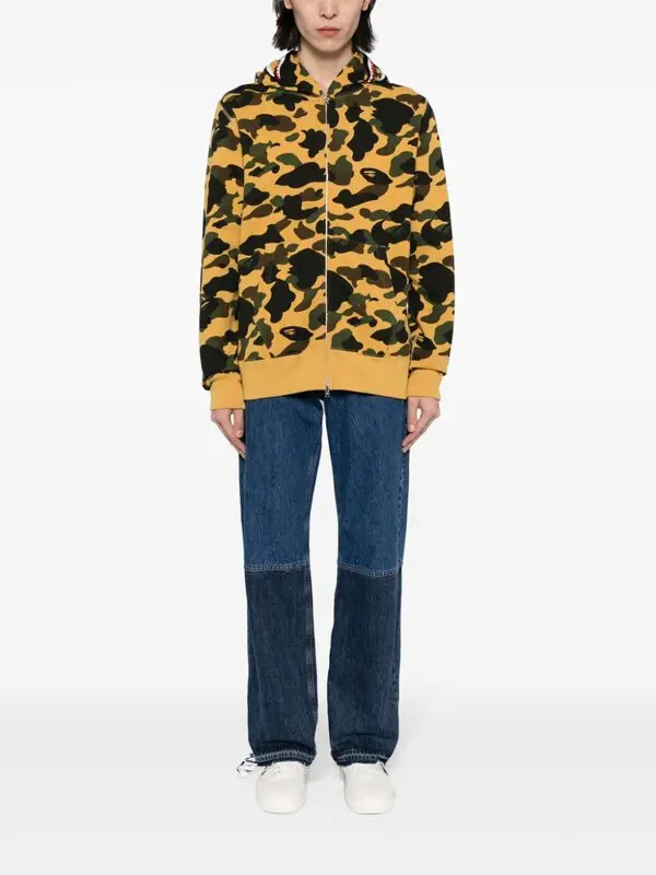 A BATHING APE 1st Camo Shark Zip-up Hoodie