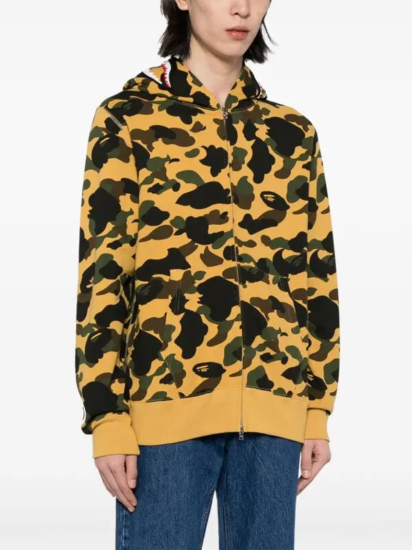 A BATHING APE 1st Camo Shark Zip-up Hoodie