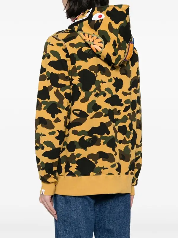 A BATHING APE 1st Camo Shark Zip-up Hoodie