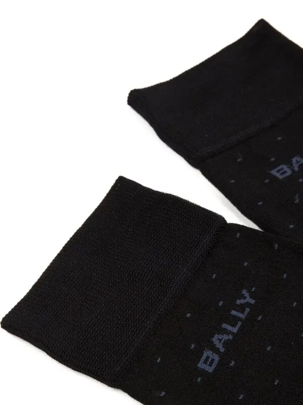 Bally Dot-intarsia Ankle Socks