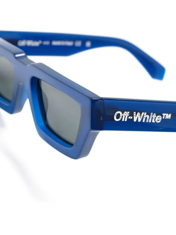 Off-White Manchester Square-frame Sunglasses - Blue