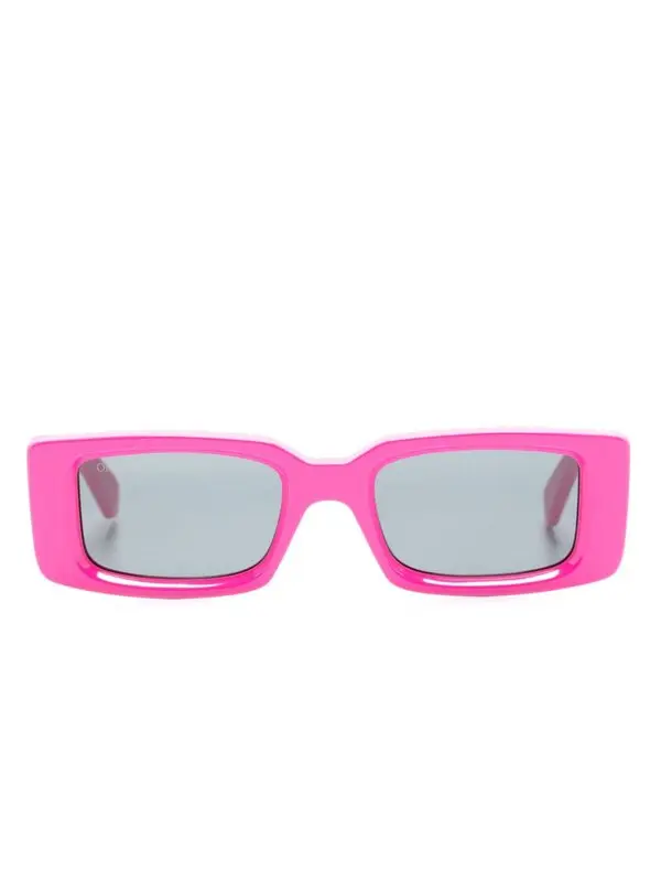 Off-White Arrows Rectangle-frame Sunglasses - Pink