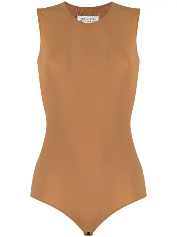 MAISON MARGIELA Round-neck Bodysuit - Brown