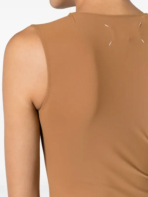 MAISON MARGIELA Round-neck Bodysuit - Brown