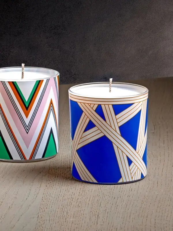 Missoni Nastri Scented Candle - Blue