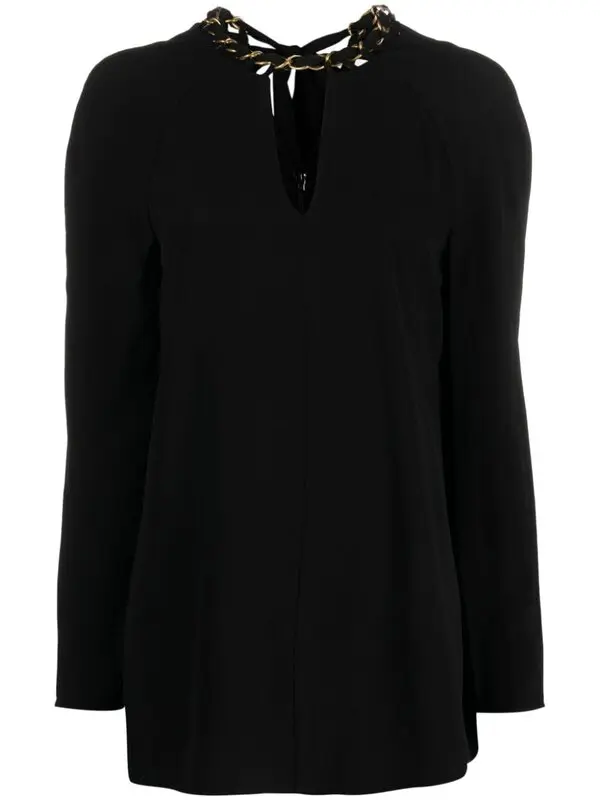 Zimmermann Chain-detailed Long Sleeve Blouse