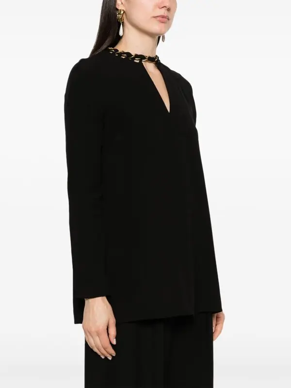 Zimmermann Chain-detailed Long Sleeve Blouse