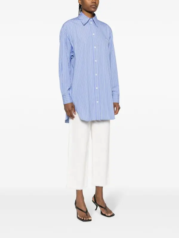 Isabel Marant Étoile Cylvany Logo-embroidered Shirt - Blue