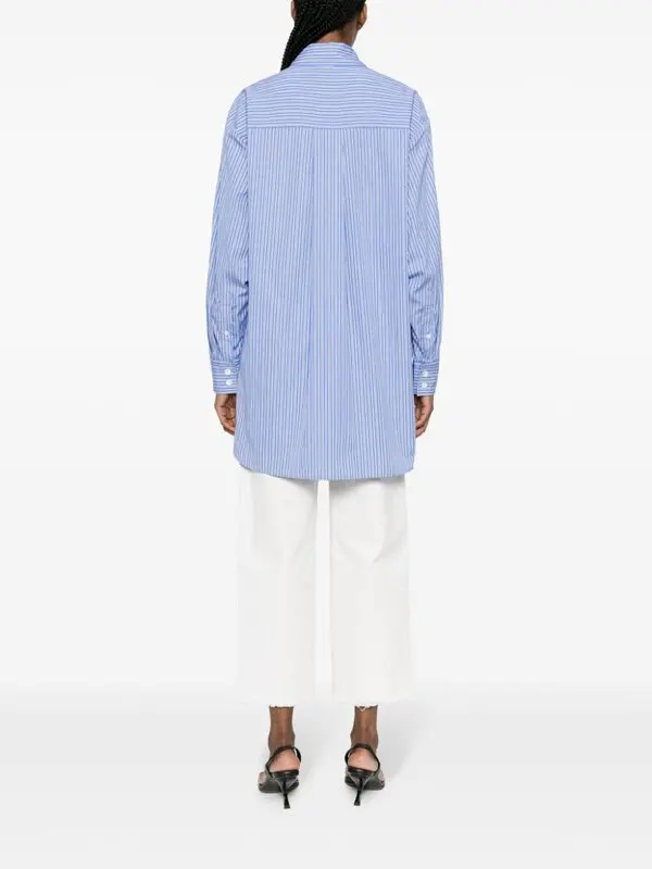 Isabel Marant Étoile Cylvany Logo-embroidered Shirt - Blue