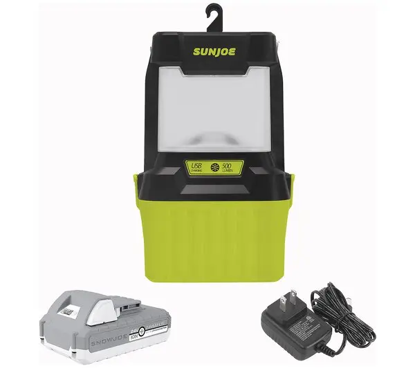 SUN JOE 24v Multi-purpose 360 Degree Light W/ Usb Charger - One-color