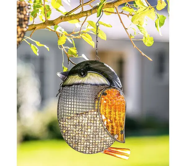 EVERGREEN Mesh Hanging Chickadee Bird Feeder