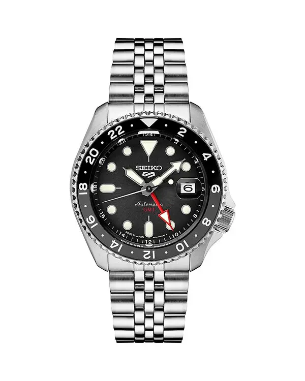 SEIKO 5 Sports Gmt Watch, 43mm - Black