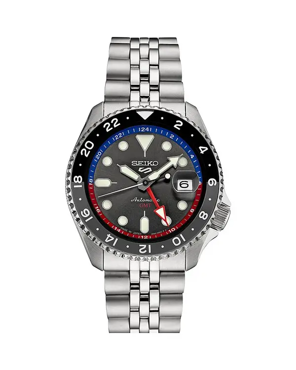 SEIKO 5 Sports Gmt Watch, 43mm - Silver