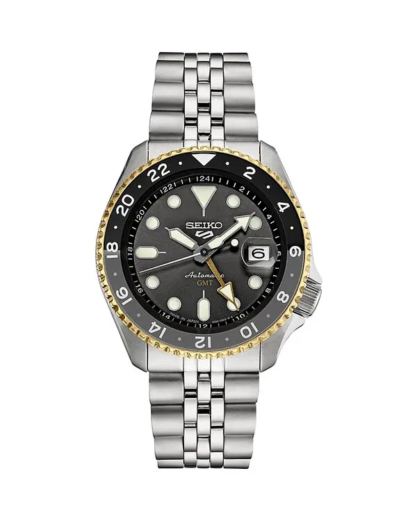 SEIKO 5 Sports Gmt Watch - Black/silver