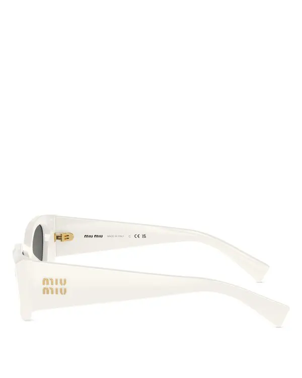 Miu Miu Cat Eye Sunglasses, 54mm - White/gray Solid