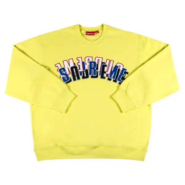 Supreme Stacked Crewneck - Yellow