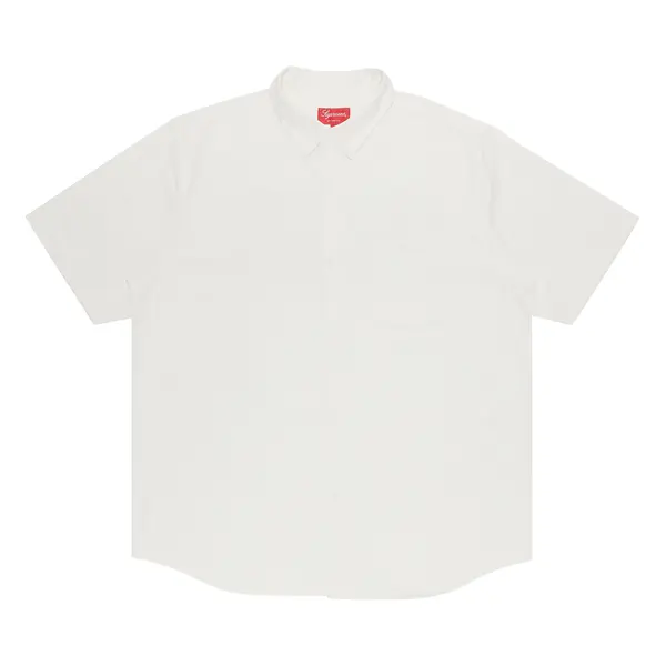 Supreme Croc Patch Short-sleeve Work Shirt - White