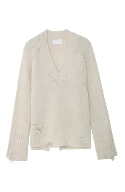 Zadig&Voltaire Valma Amour Pointelle Merino Wool Sweater