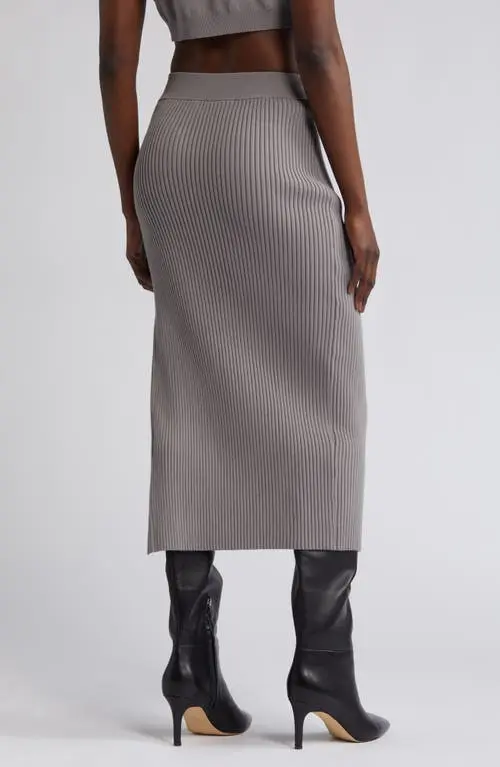 OPEN EDIT Ribbed Sweater Skirt