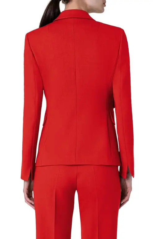 Akris Cool Wool Stretch Crepe Blazer
