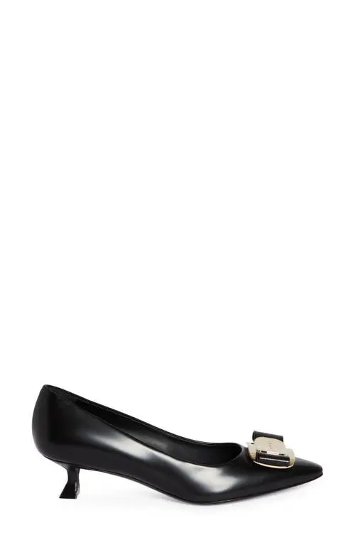FERRAGAMO Zelma Bow Kitten Heel Pump