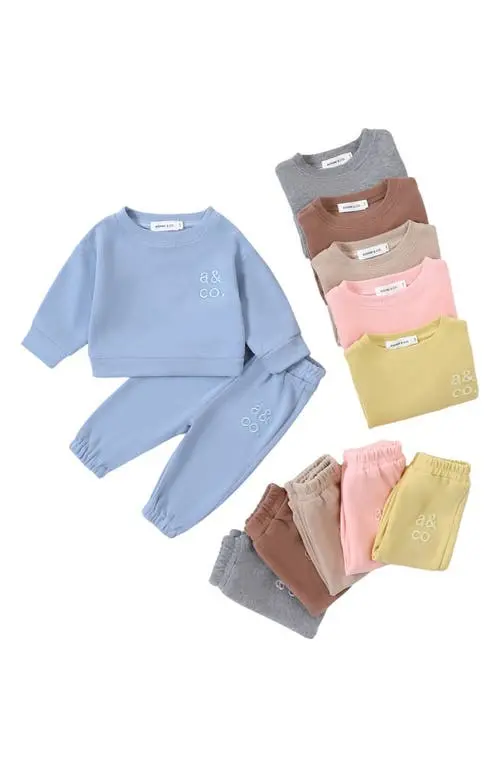 ASHMI & CO. Sweatshirt And Sweatpants Set - Yellow