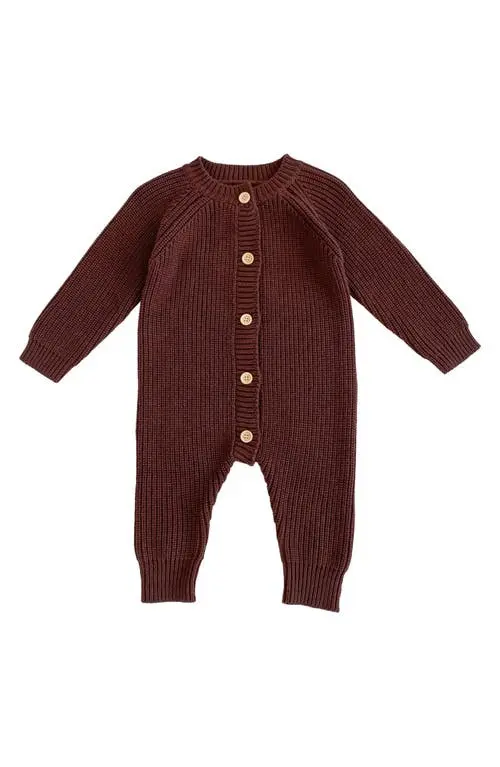 ASHMI & CO. Dallas Knit Cotton Romper - Coffee