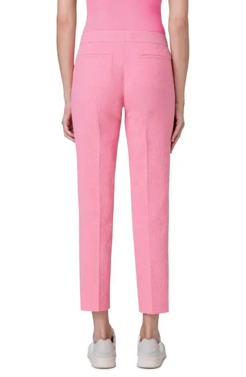 Akris Stretch Seersucker Crop Pants