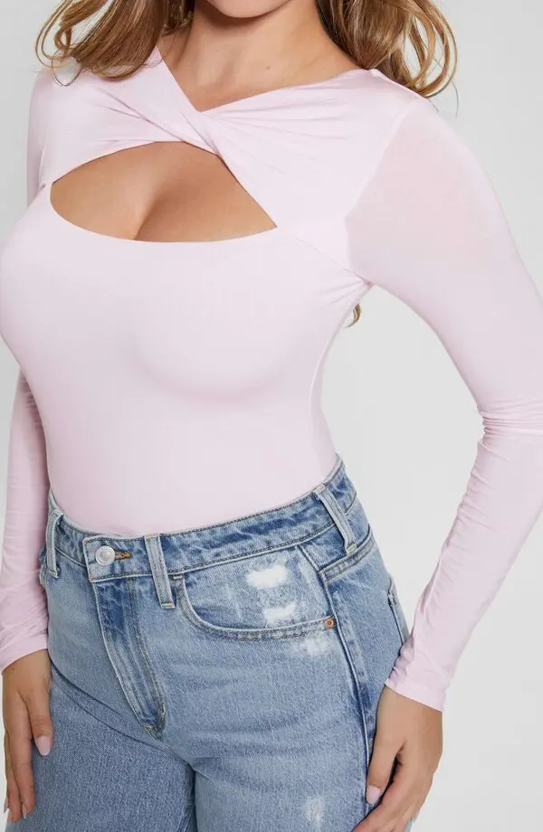 Guess Mena Cutout Long Sleeve Top