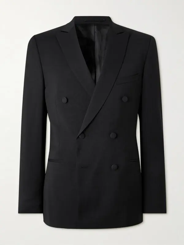 Mr P. Double Breast Wool Tuxedo Jacket