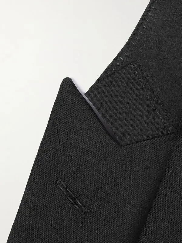 Mr P. Double Breast Wool Tuxedo Jacket