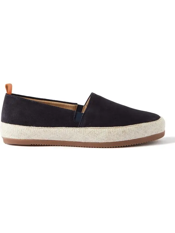 Mulo Suede Espadrilles - Blue