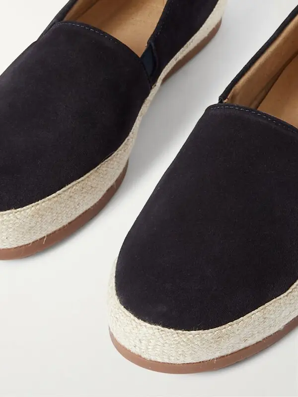 Mulo Suede Espadrilles - Blue