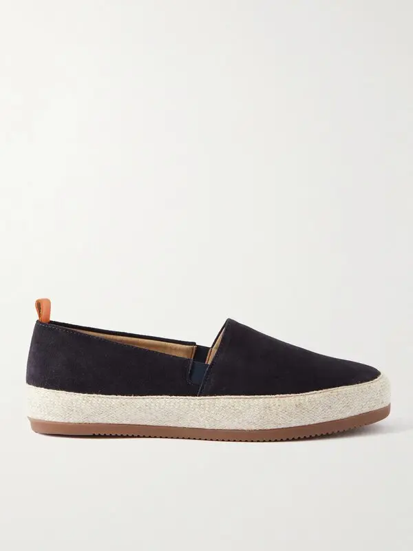 Mulo Suede Espadrilles - Blue