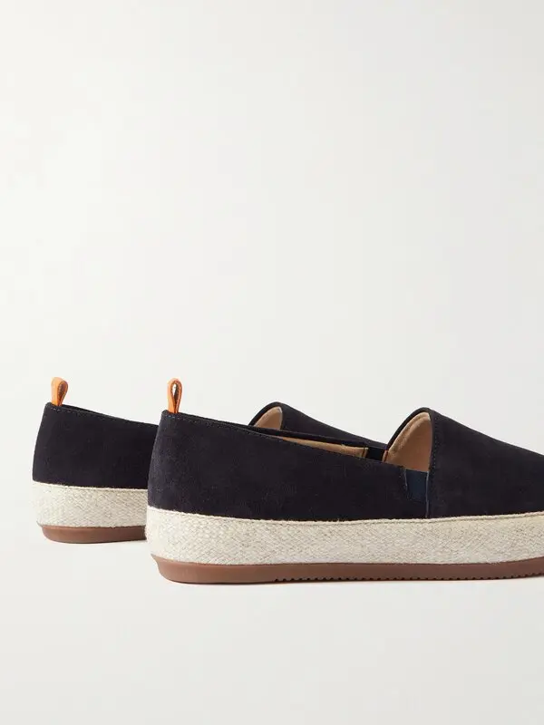 Mulo Suede Espadrilles - Blue